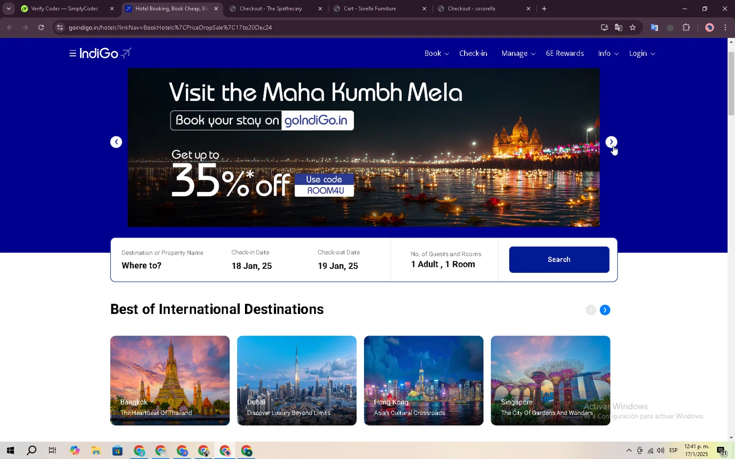 IndiGo Airlines Promo Codes - $1000 Off | January 2025