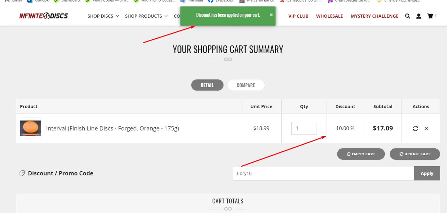 Infinite Discs Discount Codes - 25% Off | November 2024