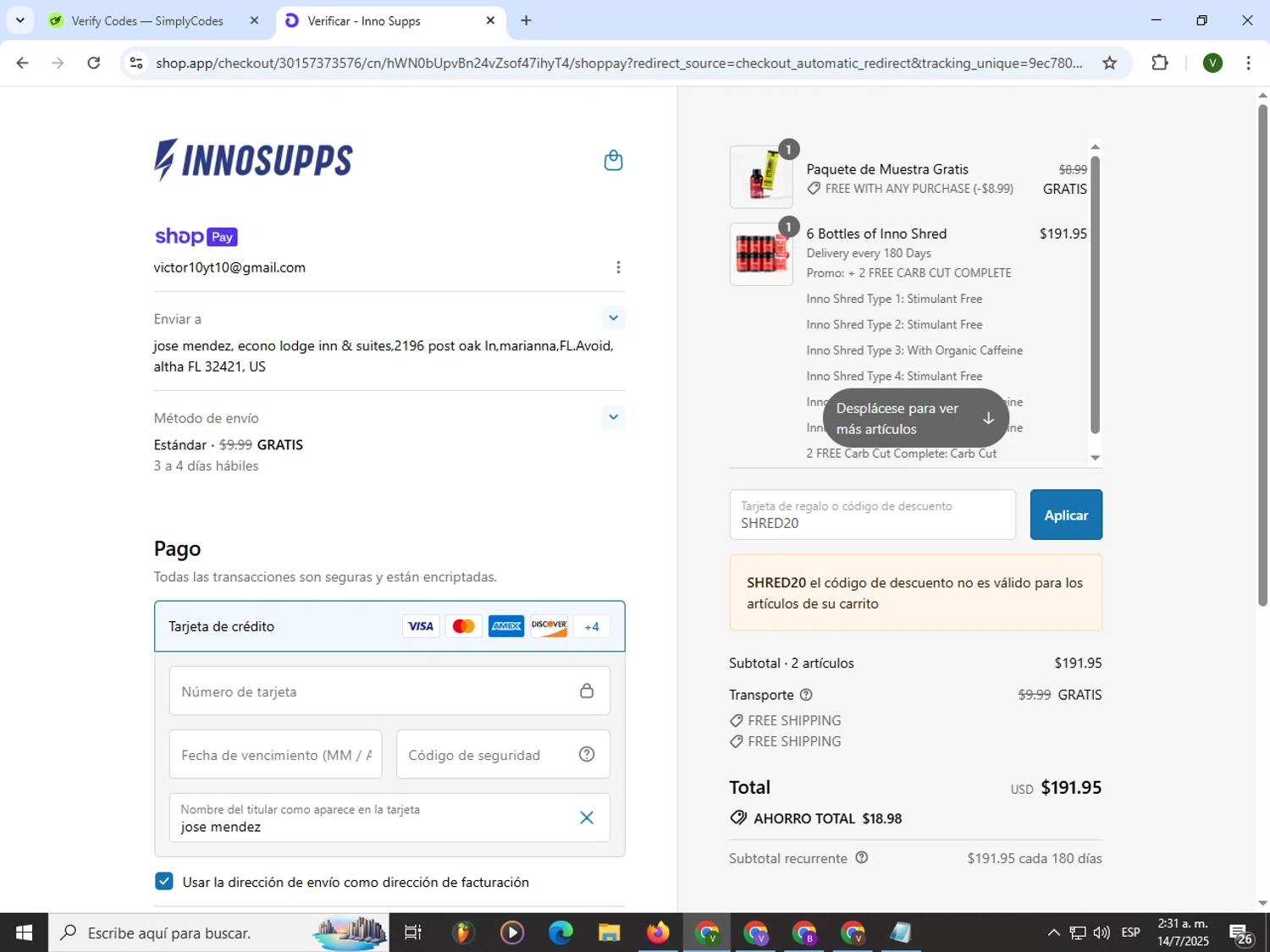 Inno Supps Promo Codes (9 Verified) - 20% Off Jul 2025