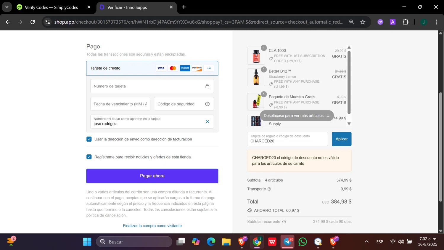 Inno Supps Promo Codes (64 Verified) - 20% Off Oct 2025
