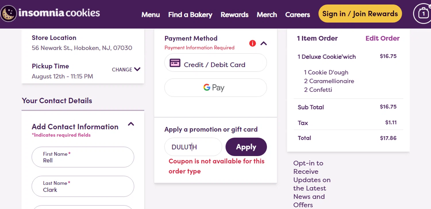Insomnia Cookies Promo Codes - 20% Off | September 2024