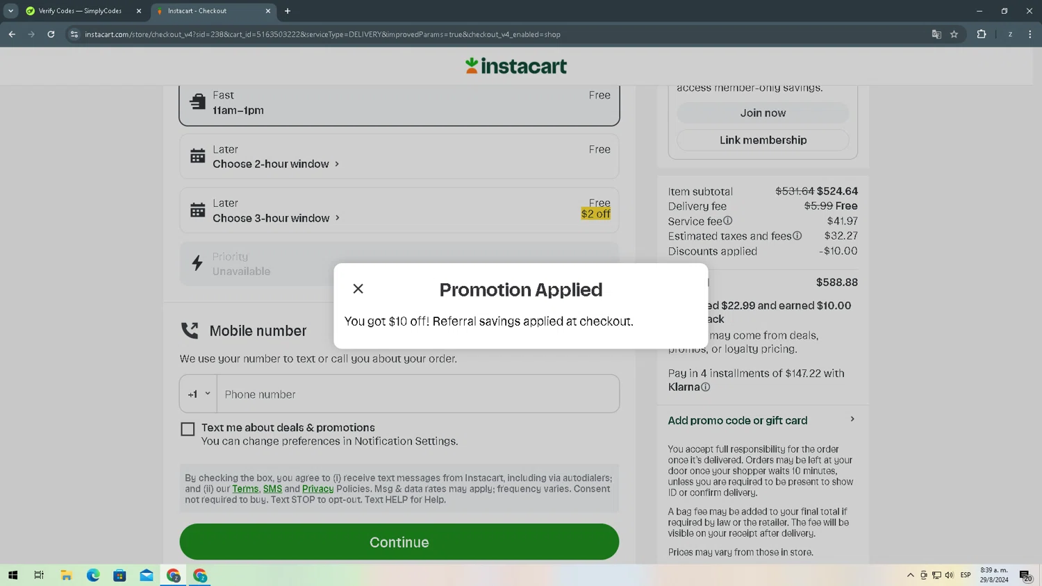 Instacart Promo Codes - $10 Off | September 2024