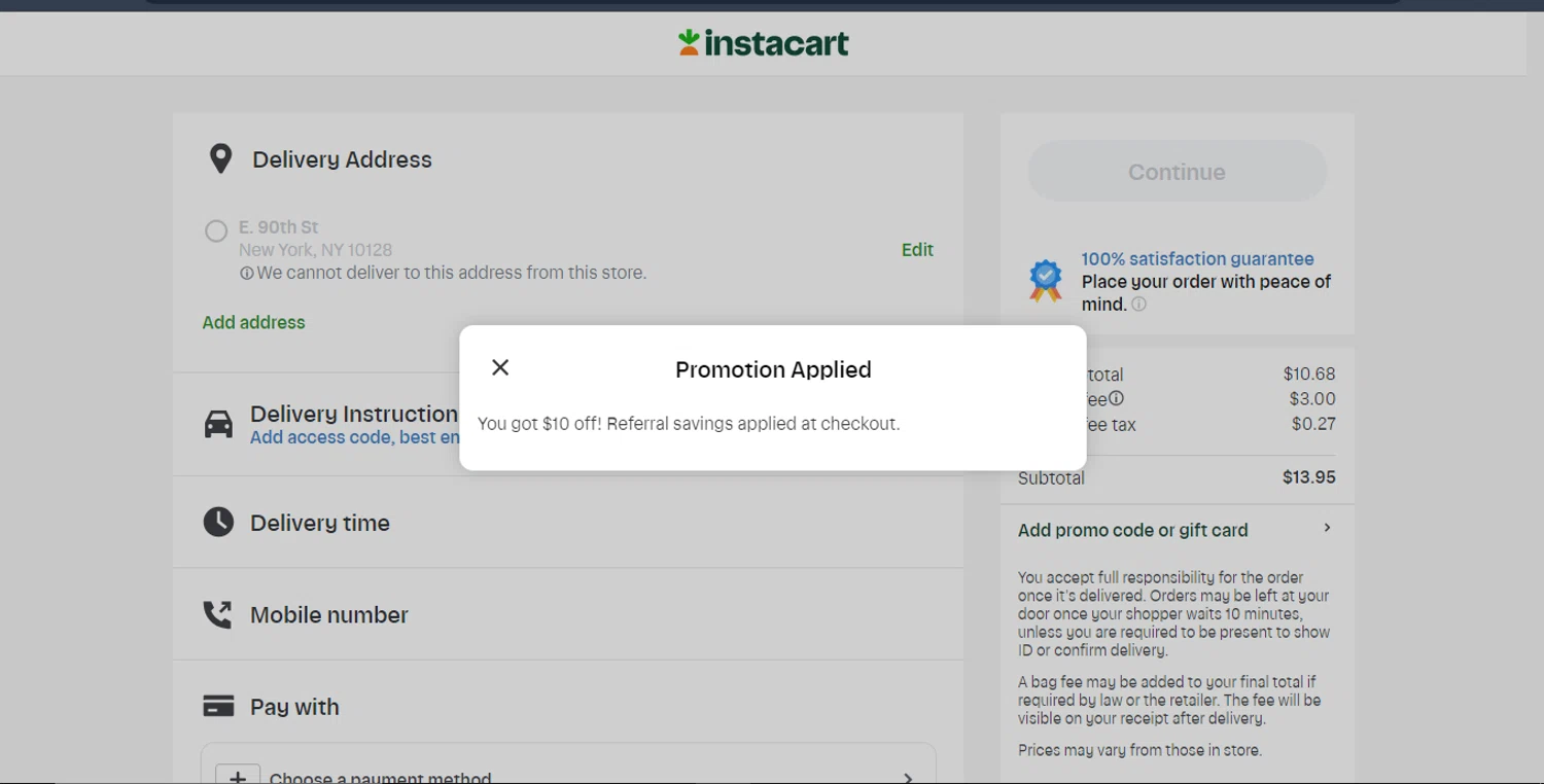 Instacart Promo Codes - $10 Off | September 2024
