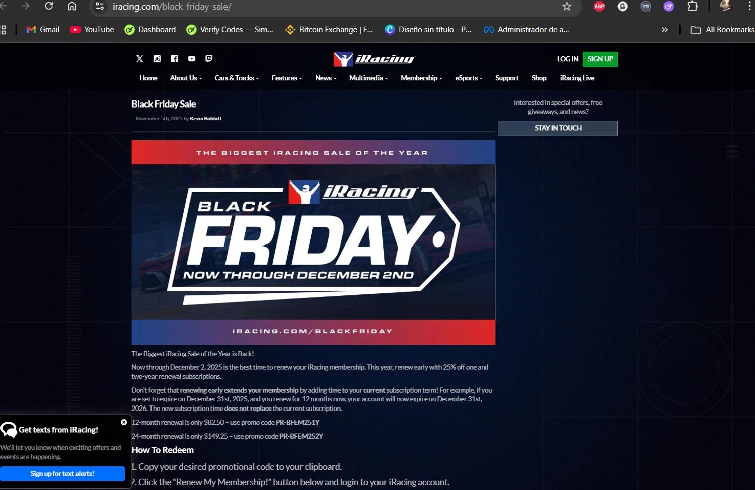Iracing Promo Codes - 25% Off w/Code Coupons Dec 2025
