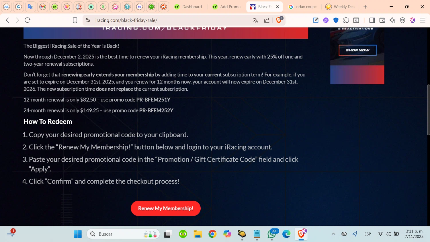 Iracing Promo Codes - 50% Off w/Code Coupons Dec 2025