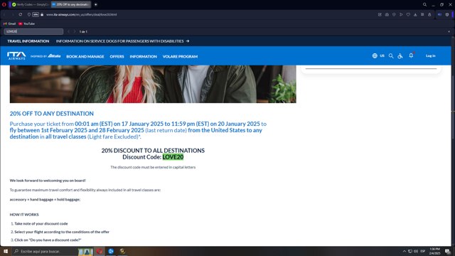 ITA Airways US Promo Codes (4 Verified) - 20% Off Feb 2025