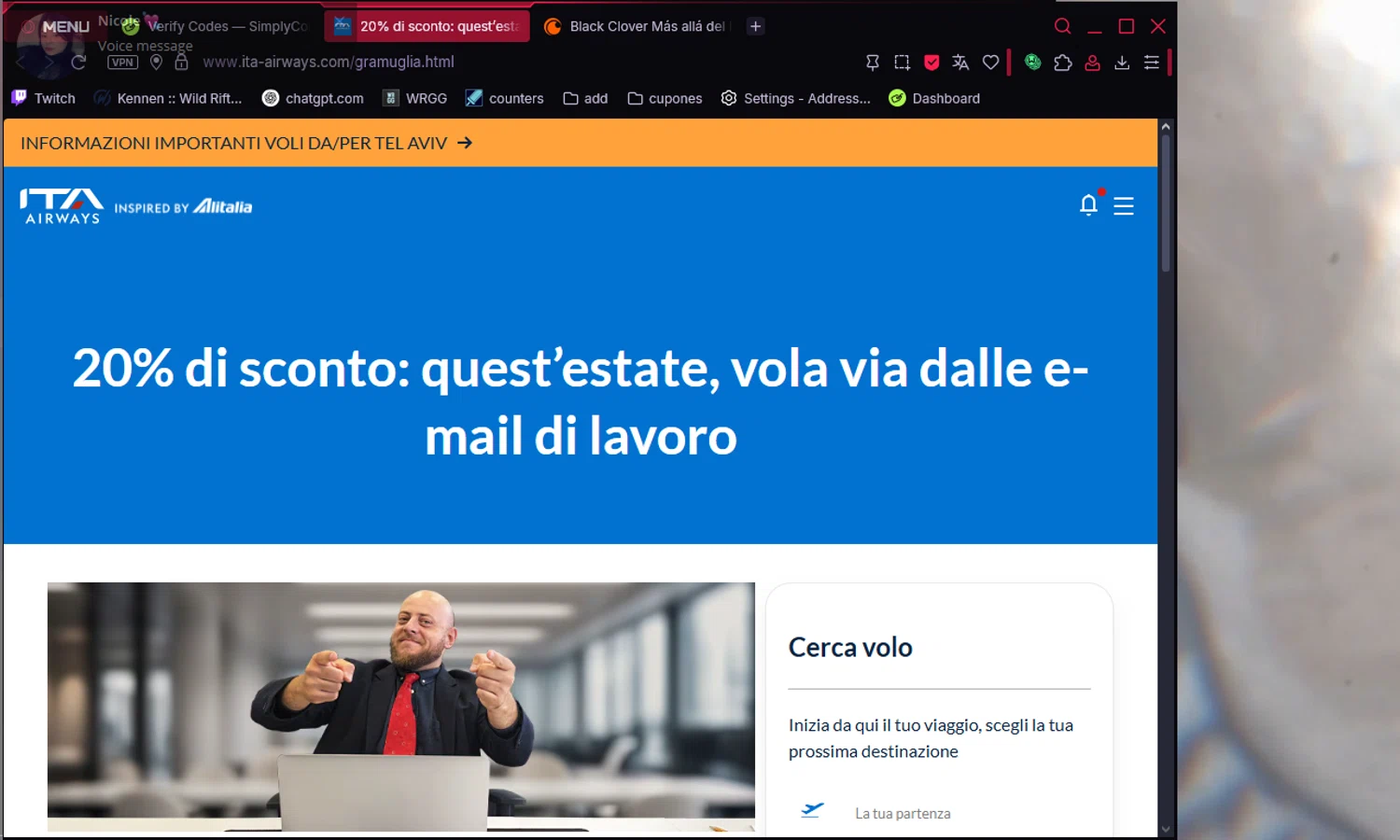 ITA Airways US Promo Codes - 20% Off Sep 2025