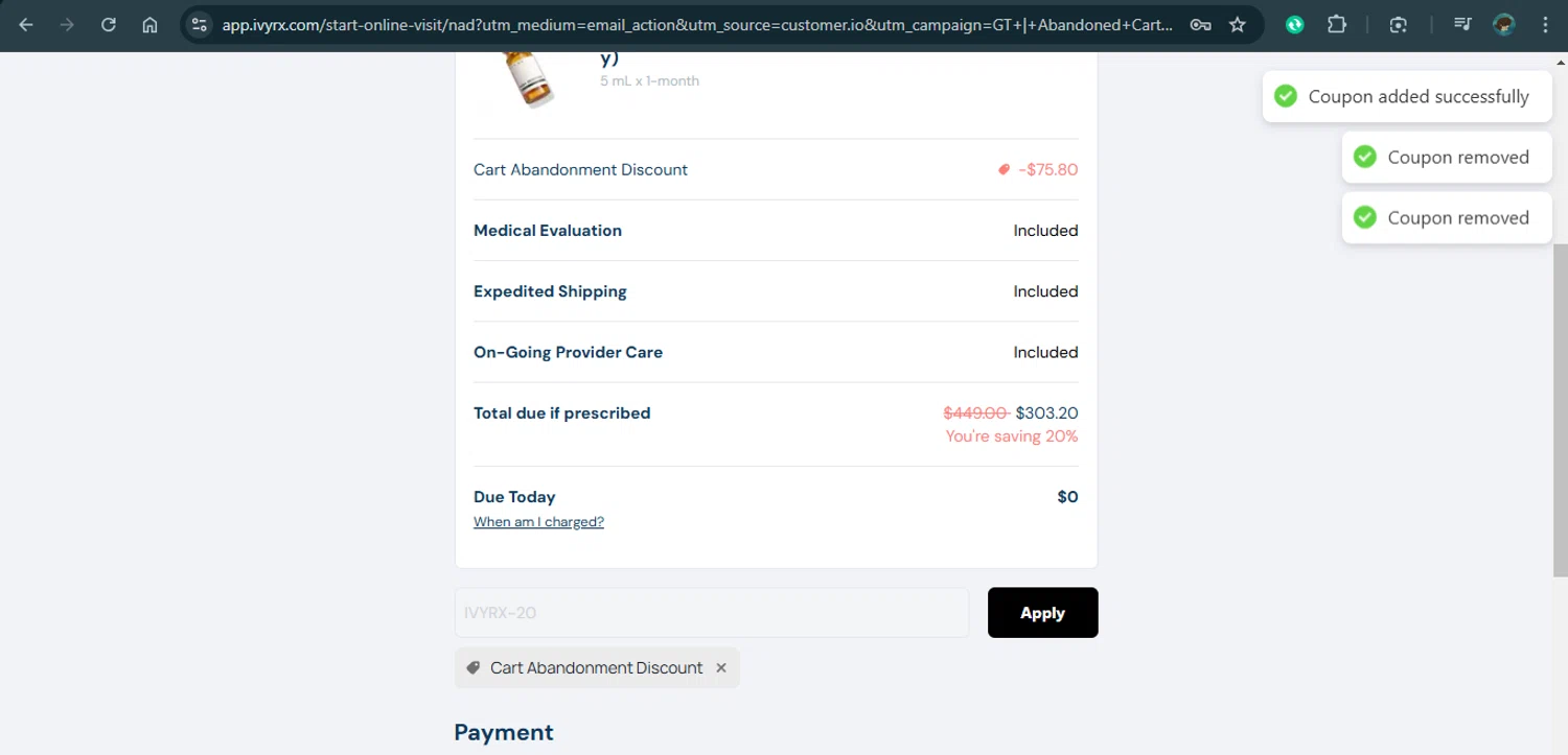 IVY RX Discount Codes (7 Verified) - 20% Off Jan 2025