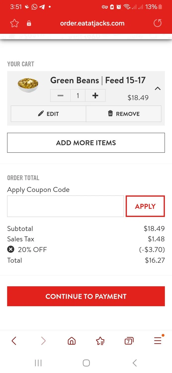 Jack's Coupon Codes - 20% Off | September 2024