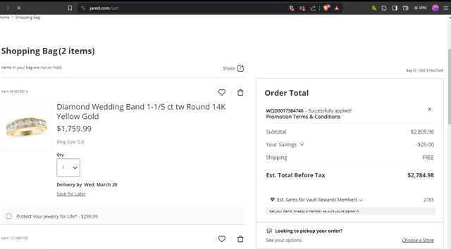 Jared Promo Codes - $25 Off | November 2024