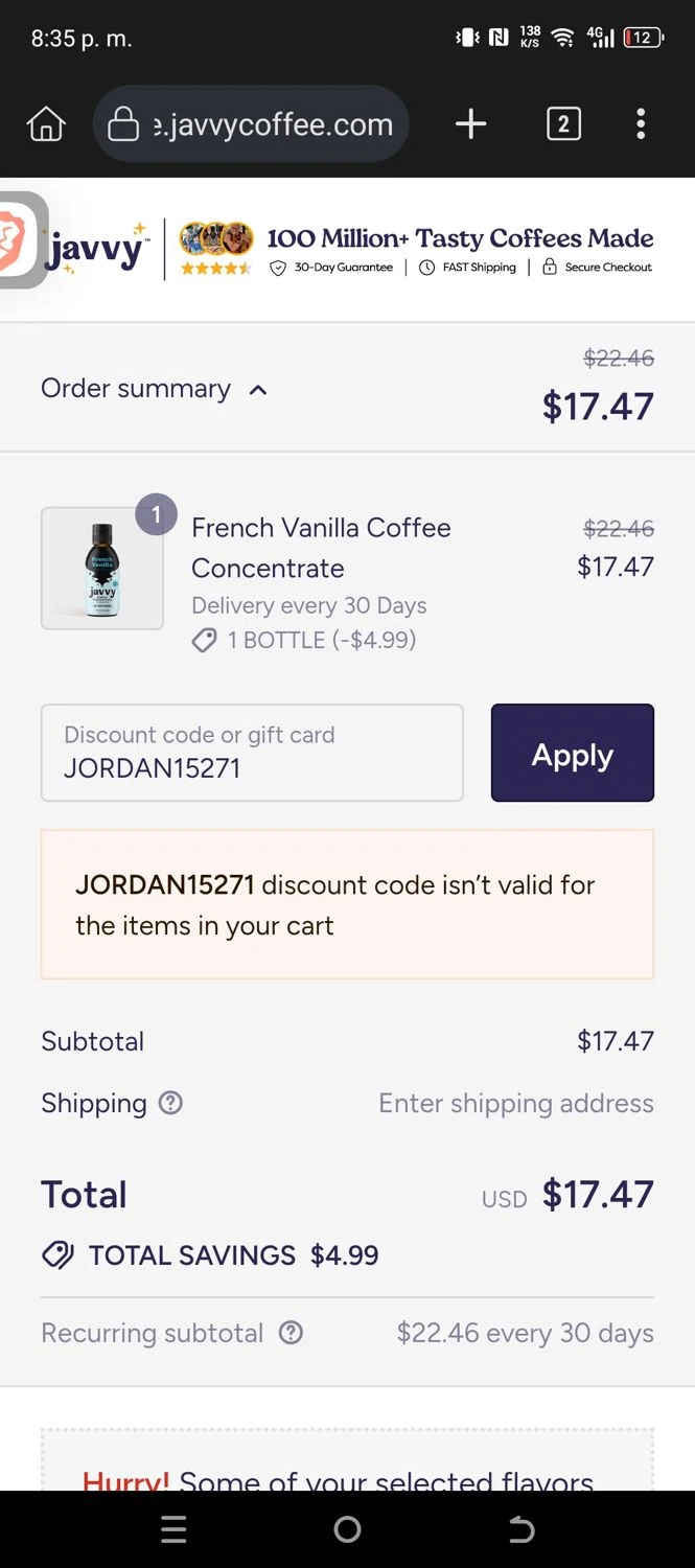 Javy COffee Promo Codes (64 Verified) - 30% Off Oct 2025