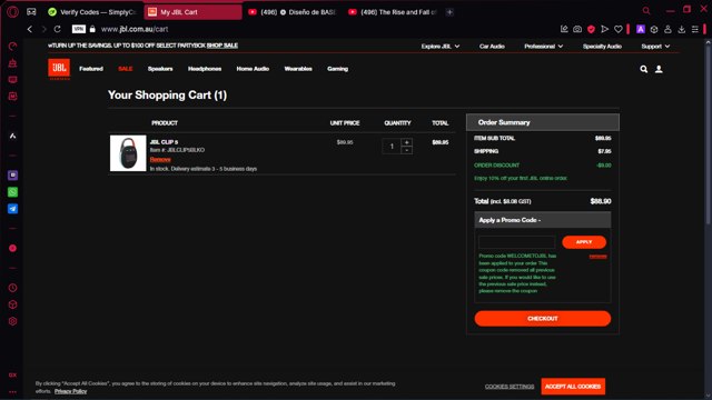 JBL Coupon Codes (1 Verified) - 10% Off + Free Ship May 2025