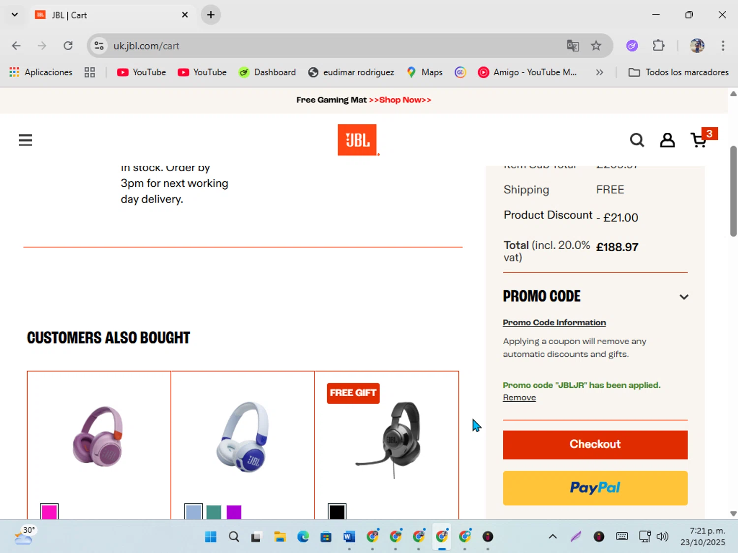 JBL Promo Codes - 10% Off Free Gift (3 Verified) Nov 2025