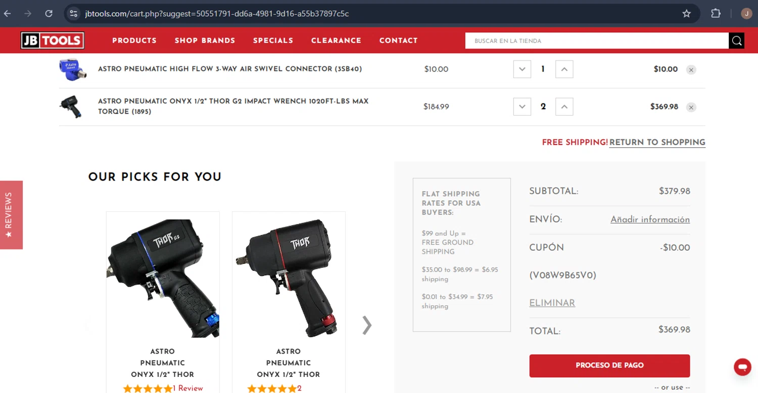 JB Tools Coupons - $10 Off | September 2024