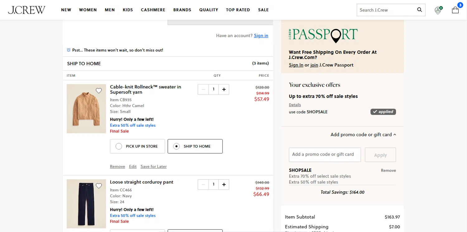 J. Crew Promo Codes - 70% Off | January 2025