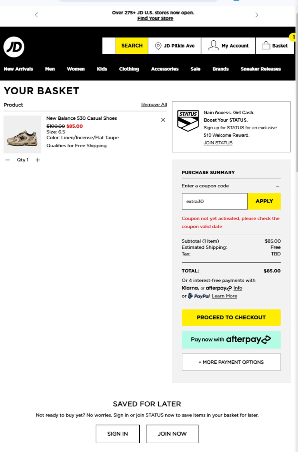 JD Sports Coupon Codes (5 Verified) - $15 Off Feb 2025