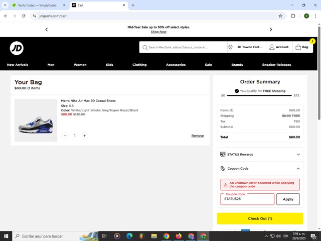 JD Sports Promo Codes (2 Verified) - 10% Off w/Code Jul 2025
