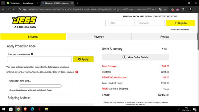 Jegs Discount Codes - $60 Off (3 Verified) Jun 2025