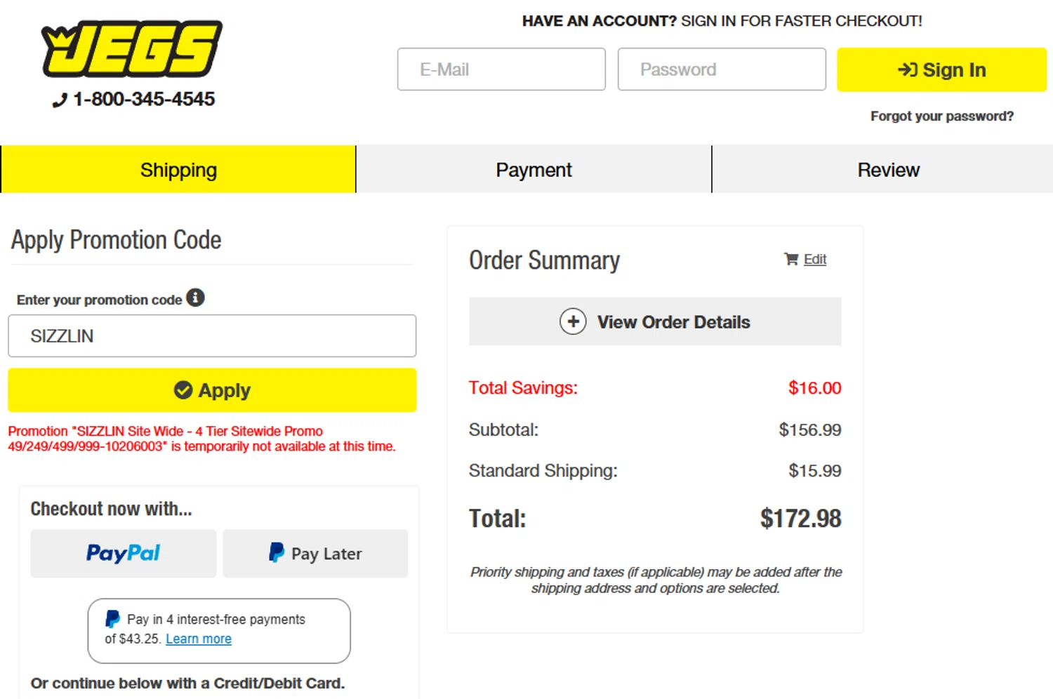 Jegs Discount Codes - $120 Off (1 Verified) Sep 2025