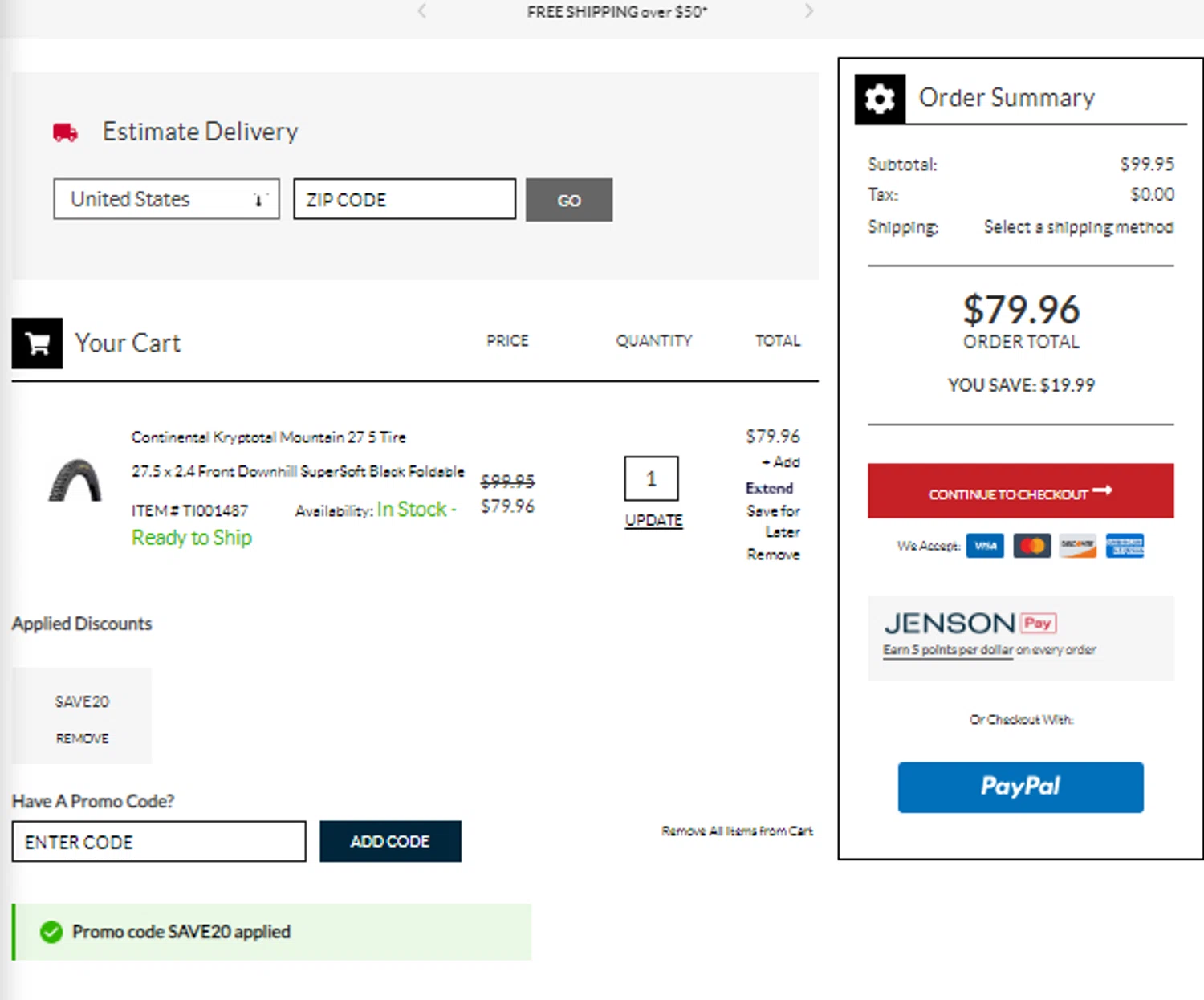 JensonUSA Promo Codes - 20% Off | October 2024