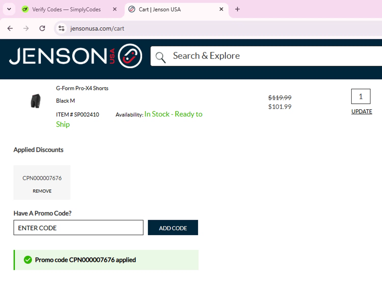 JensonUSA Promo Codes - 20% Off (4 Verified) Sep 2025