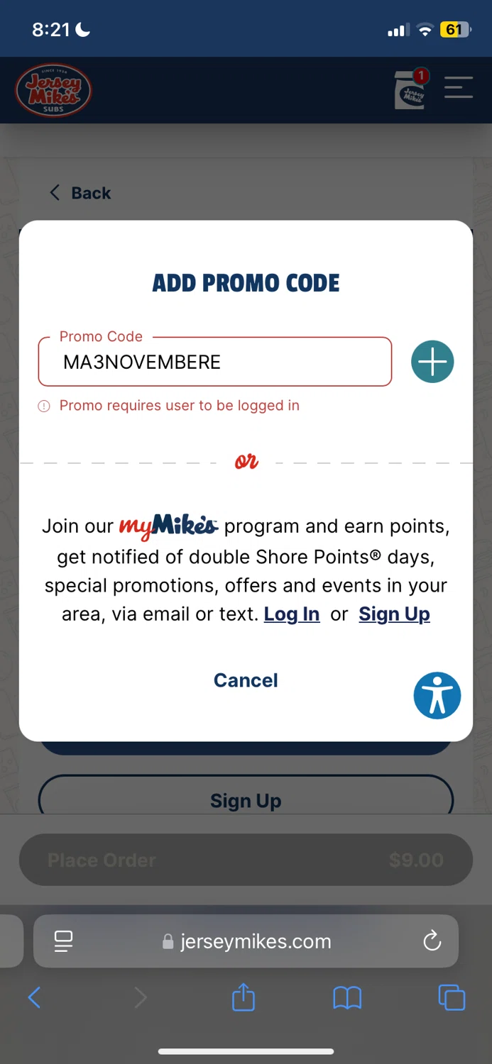 Jersey Mike's Subs Coupons & Black Friday 2024 Deals - $1 Off