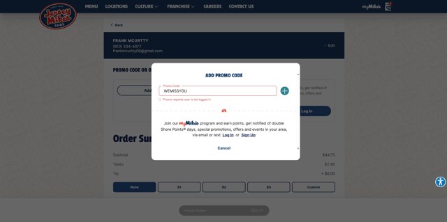 Jersey Mike's Subs Promo Code (3 Verified) - $25 Off Apr 2025