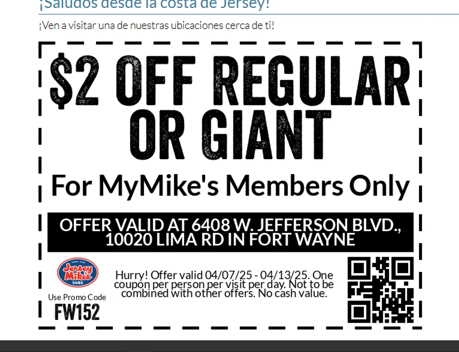 Jersey Mike's Subs Promo Code - 50% Off Mar 2026