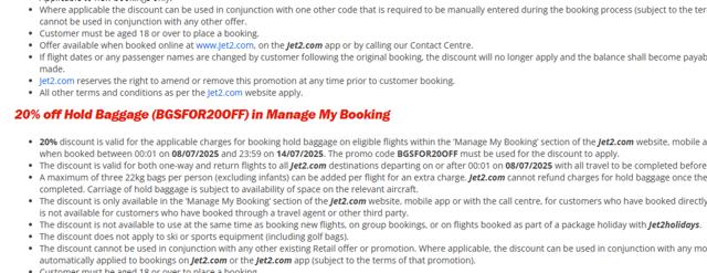 Jet2.com Promo Codes (3 Verified) - 20% Off w/Code Sep 2025