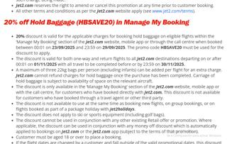 Jet2.com Promo Codes (2 Verified) - $30 Off w/Code Oct 2025