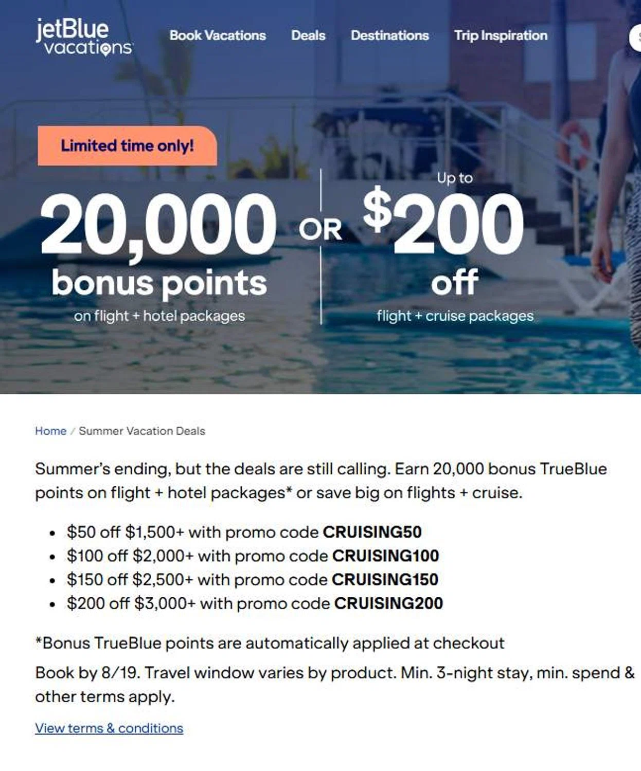 JetBlue Vacations Promo Codes - $150 Off Aug 2025