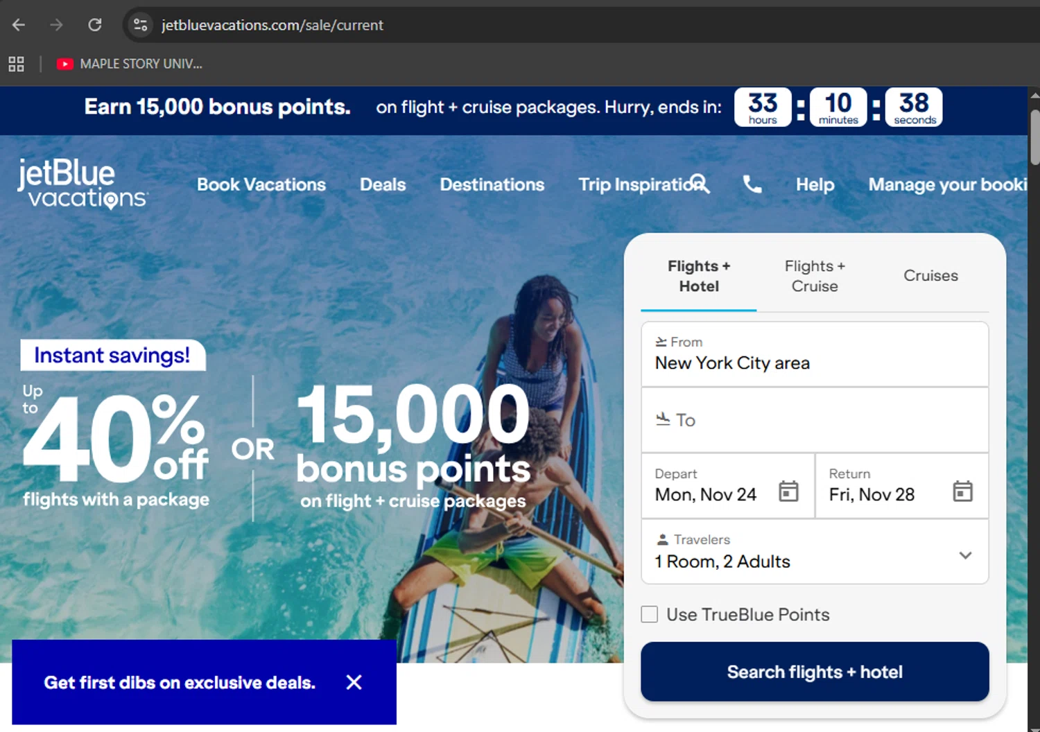 JetBlue Vacations Promo Code - $1,000 Off Dec 2025