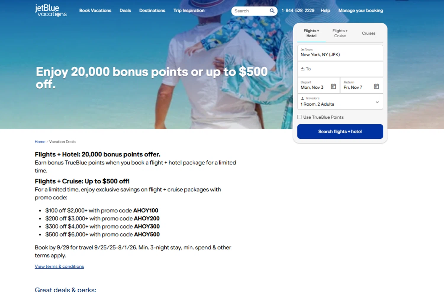 JetBlue Vacations Promo Codes - $700 Off Oct 2025