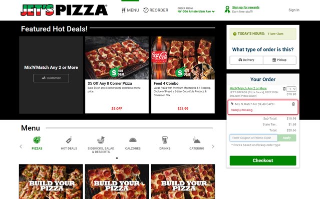 Jet's Pizza Promo Codes (7 Verified) - 5% Off Jul 2025