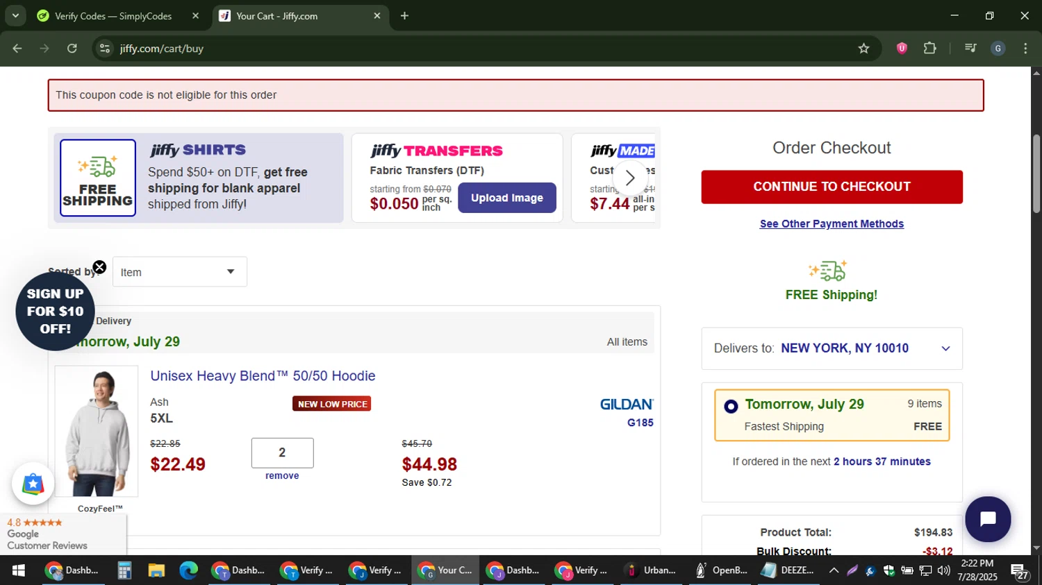 Jiffy Promo Codes (1 Verified) - 20% Off w/Code Sep 2025