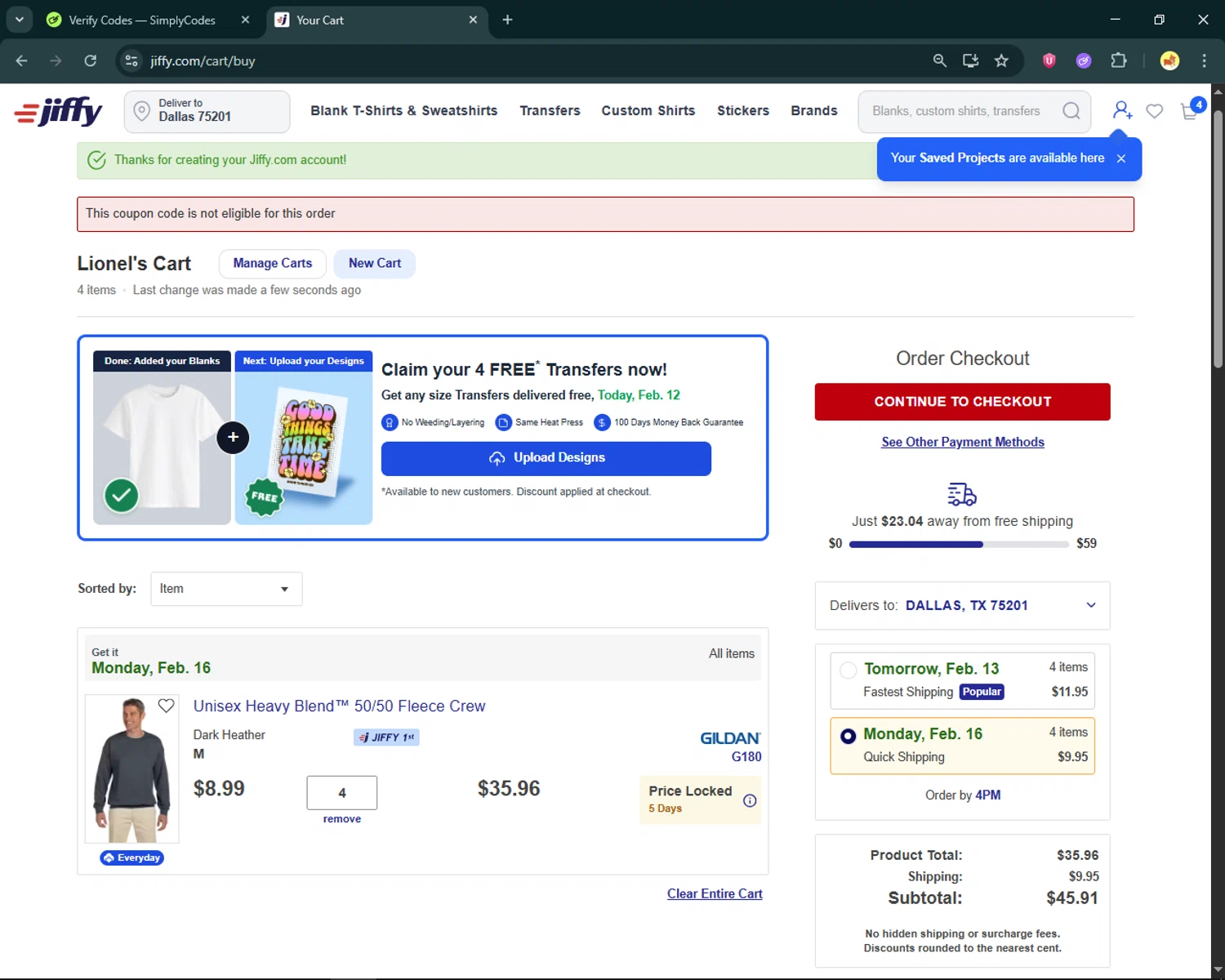 Jiffy Promo Codes - $10 Off (5 Verified) Mar 2026