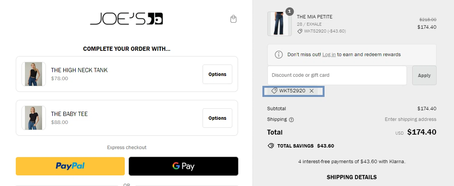 Joe's Jeans Coupon Codes & Black Friday 2024 Deals - 31% Off