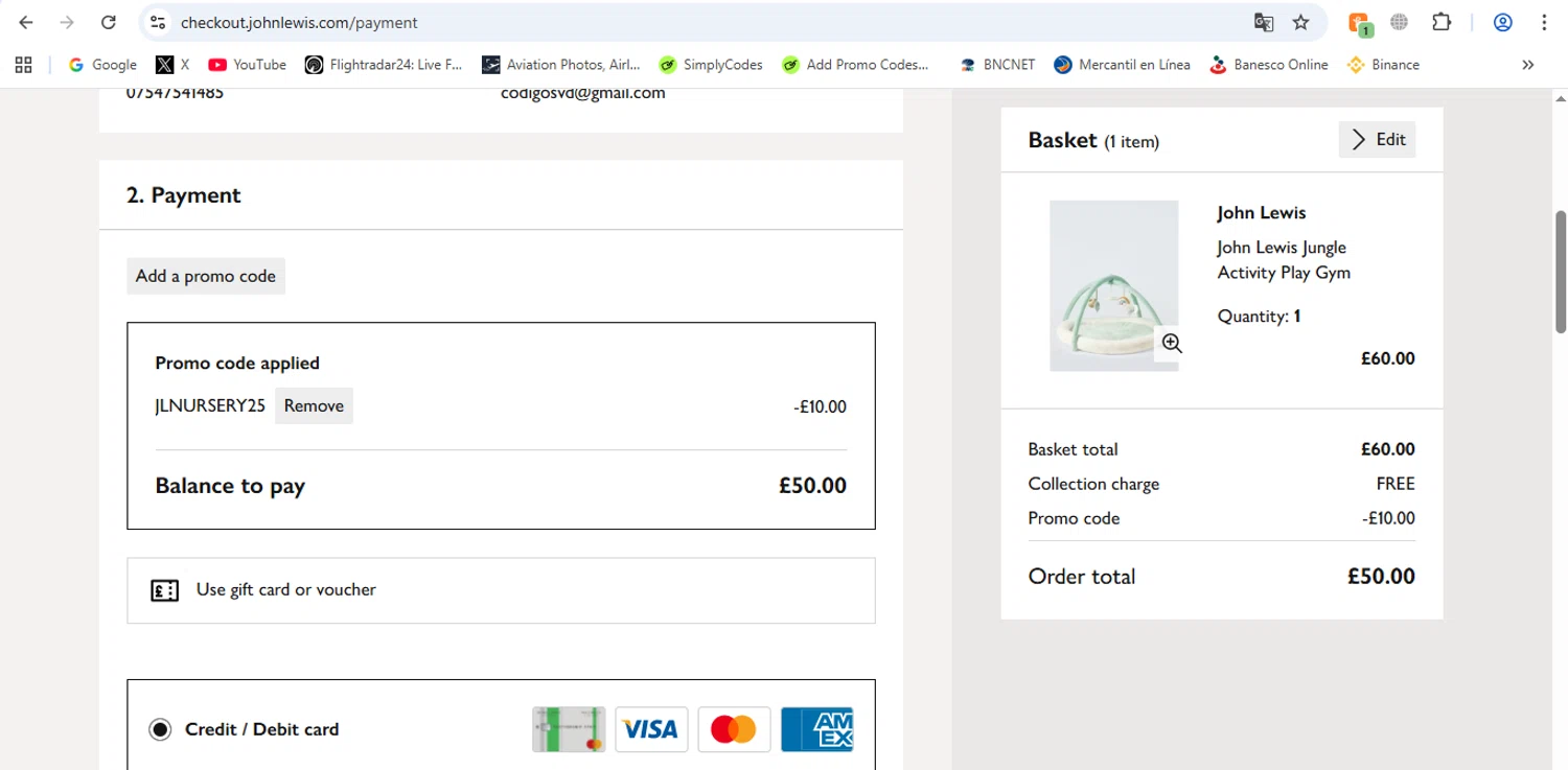 John Lewis Promo Codes - $10 Off (3 Verified) Nov 2025