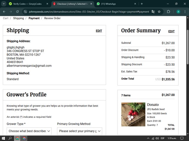 JohnnySeeds Promo Codes (3 Verified) - $10 Off Jul 2025