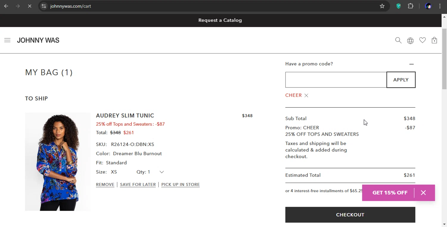 Johnny Was Promo Codes - 20% Off | January 2025