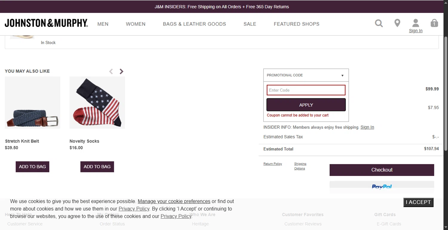 Johnston & Murphy Promo Codes - 20% Off Oct 2025