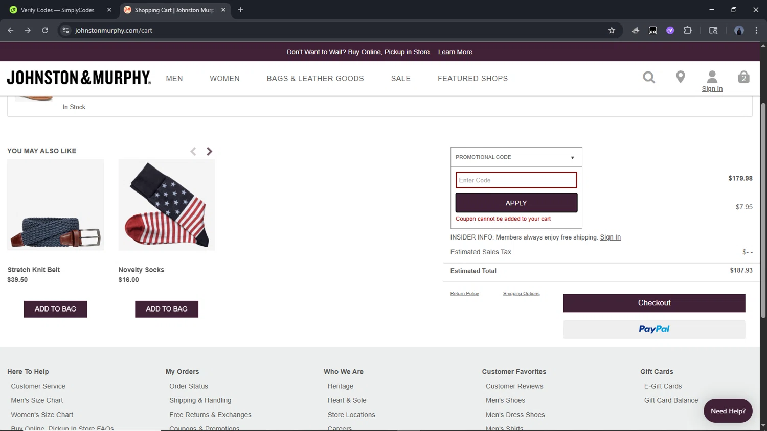 Johnston & Murphy Promo Codes - 10% Off Coupons Jan 2026