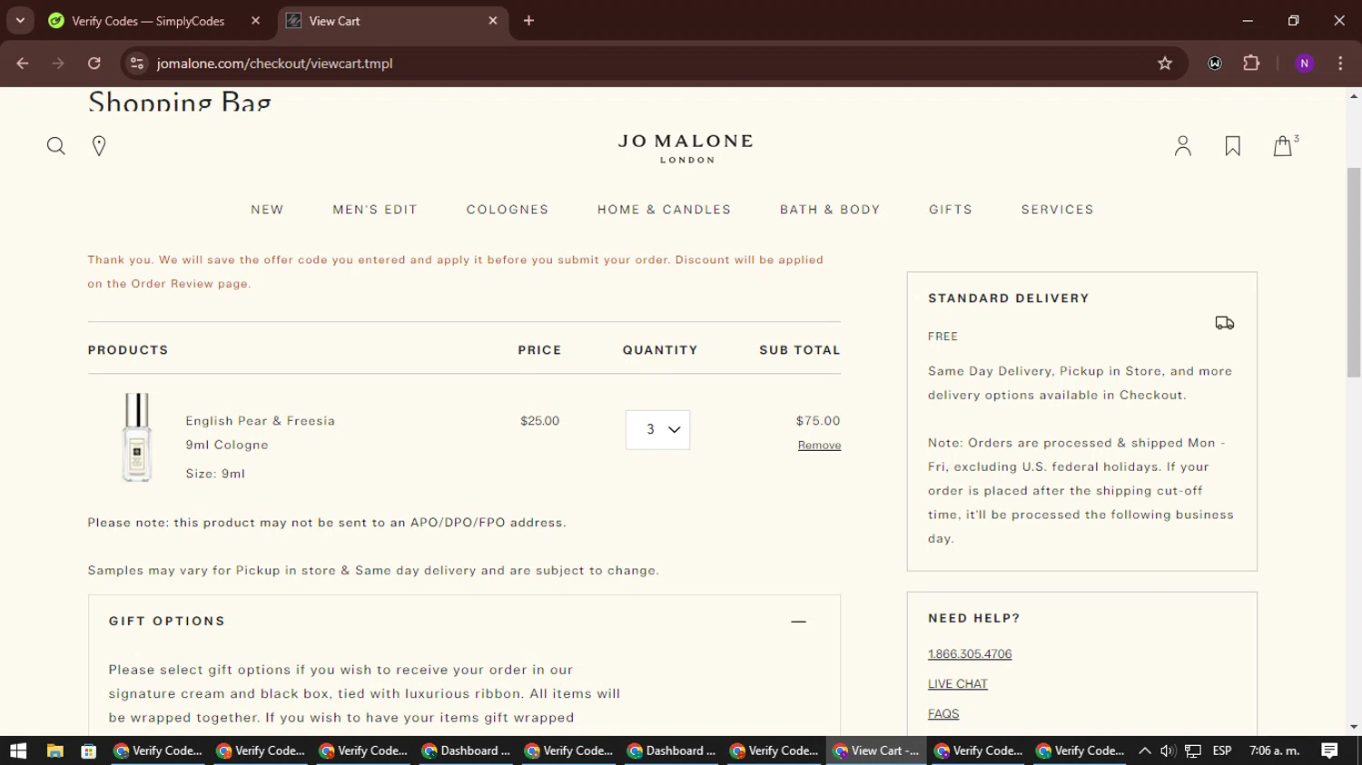 Jo Malone Promo Codes - $25 Off | October 2024