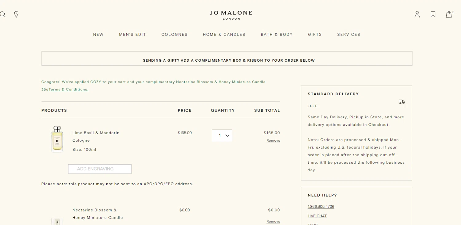 Jo Malone Promo Codes - 10% Off | January 2025