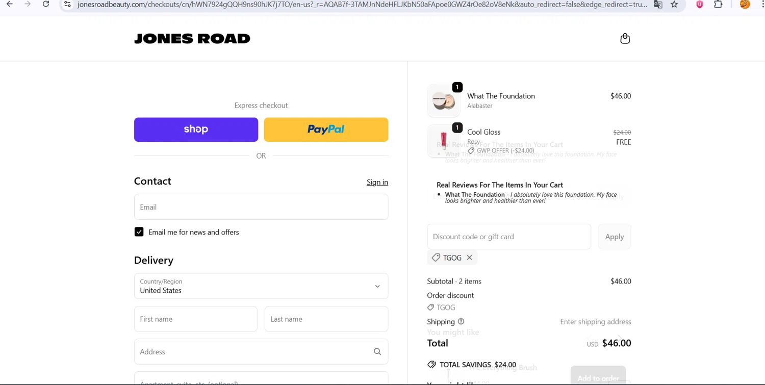 Jones Road Beauty Promo Code - 15% Off January 2026