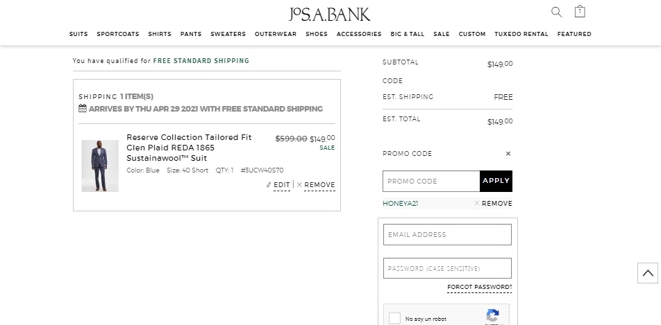 Jos. A. Bank Promo Codes - $25 Off | September 2024