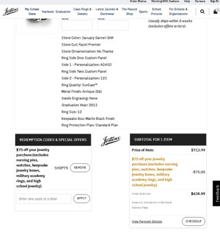 Jostens Coupon Codes - $75 Off | December 2024