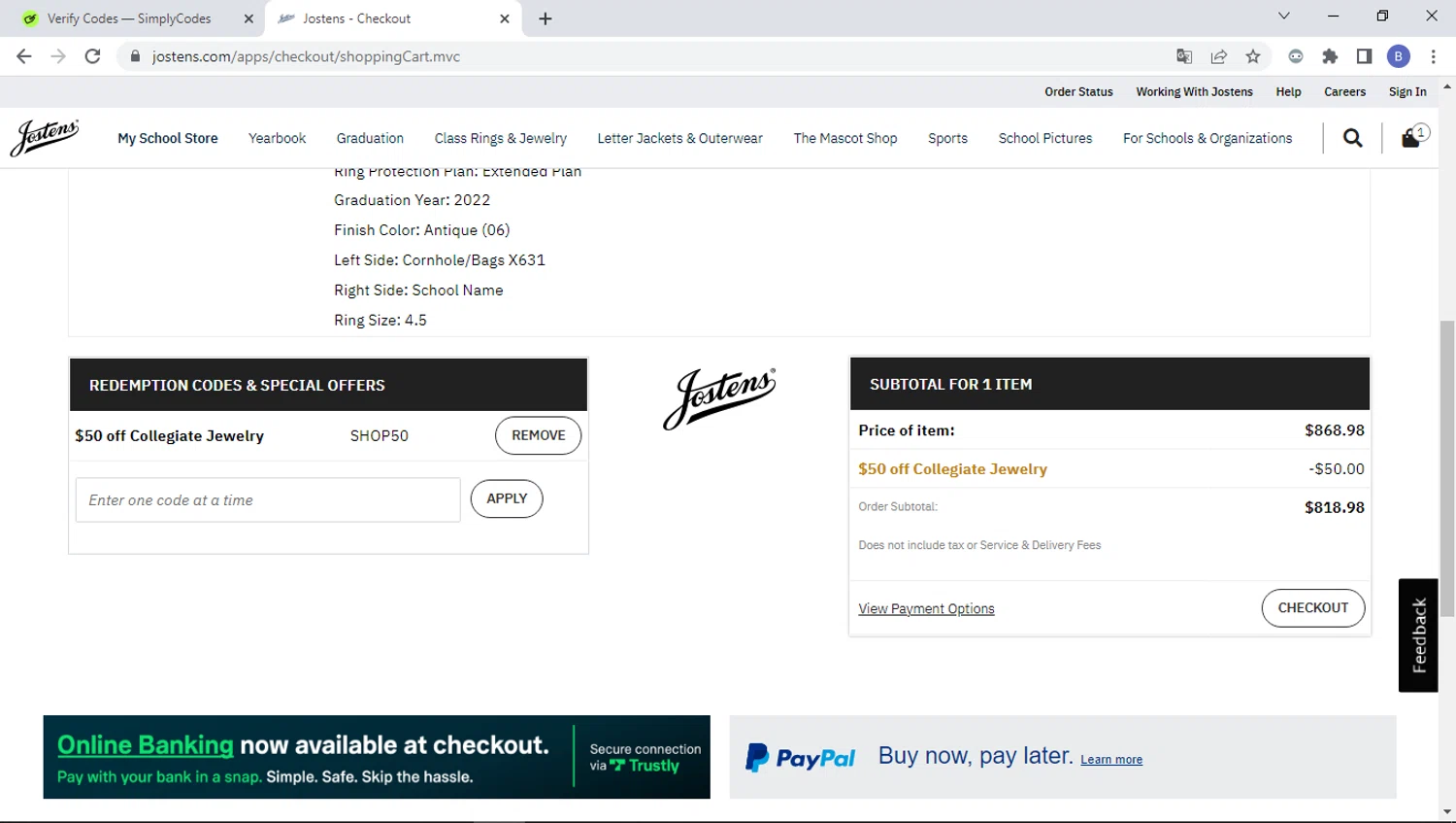 Jostens Coupon Codes & Black Friday 2024 Deals - $100 Off