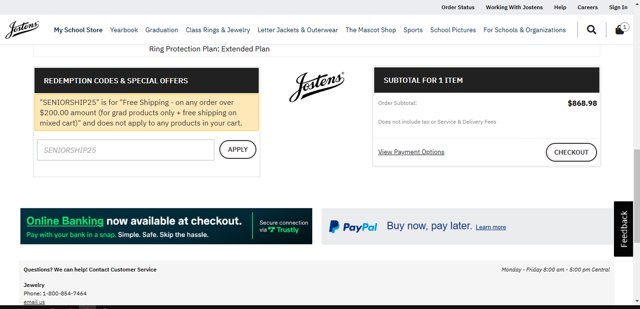 Jostens Coupon Codes & Black Friday 2024 Deals - $100 Off