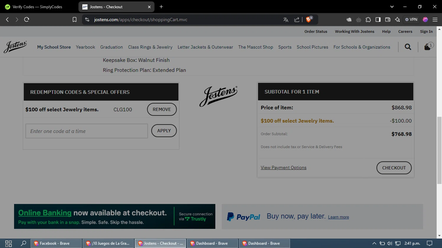 Jostens Coupon Codes & Black Friday 2024 Deals - $100 Off